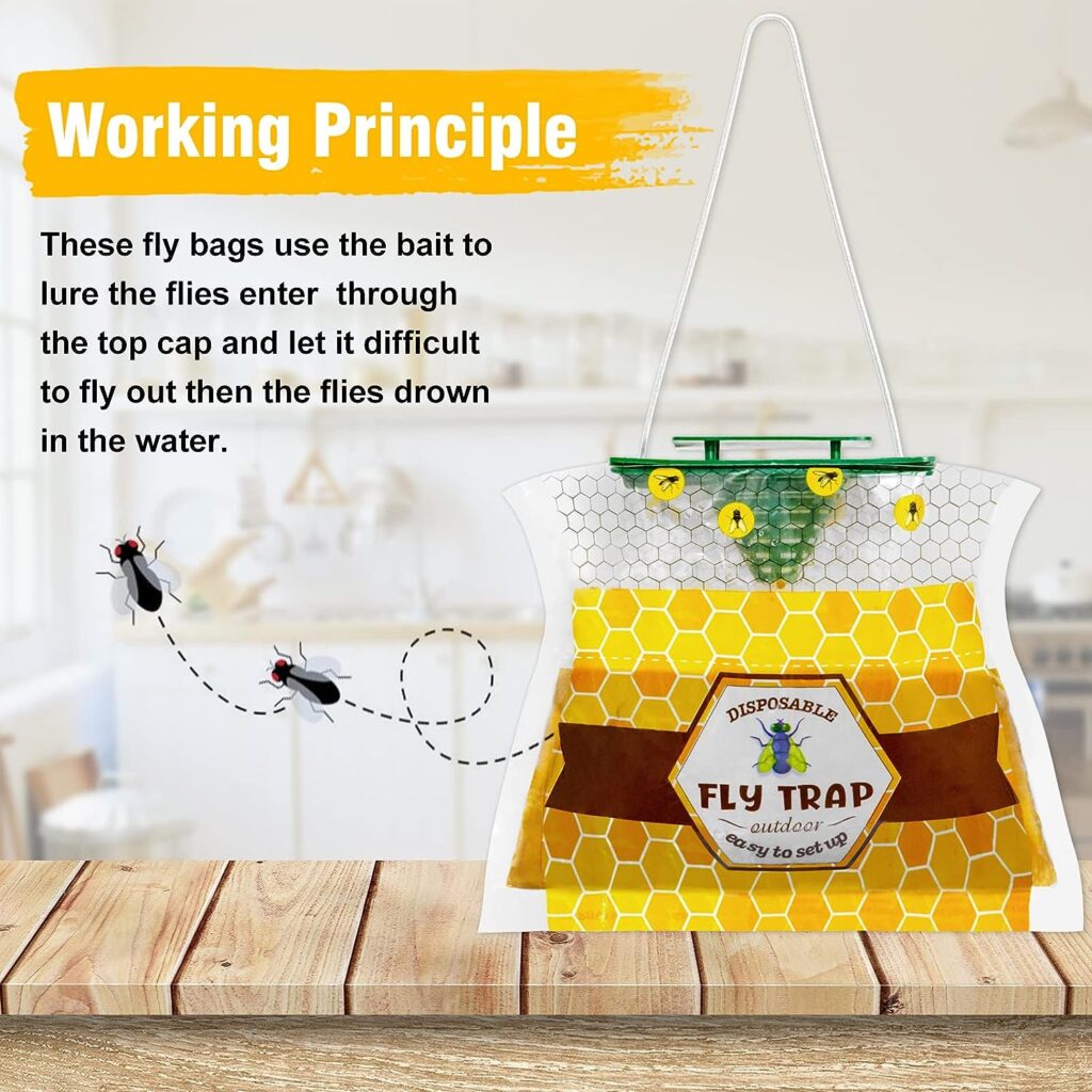 4 Pack Fly Trap Outdoor with Bait Review - The Fly Killer Guide